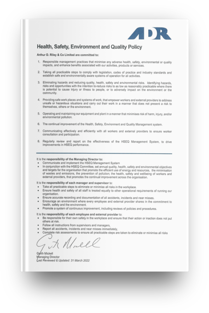 About Us | A D Riley